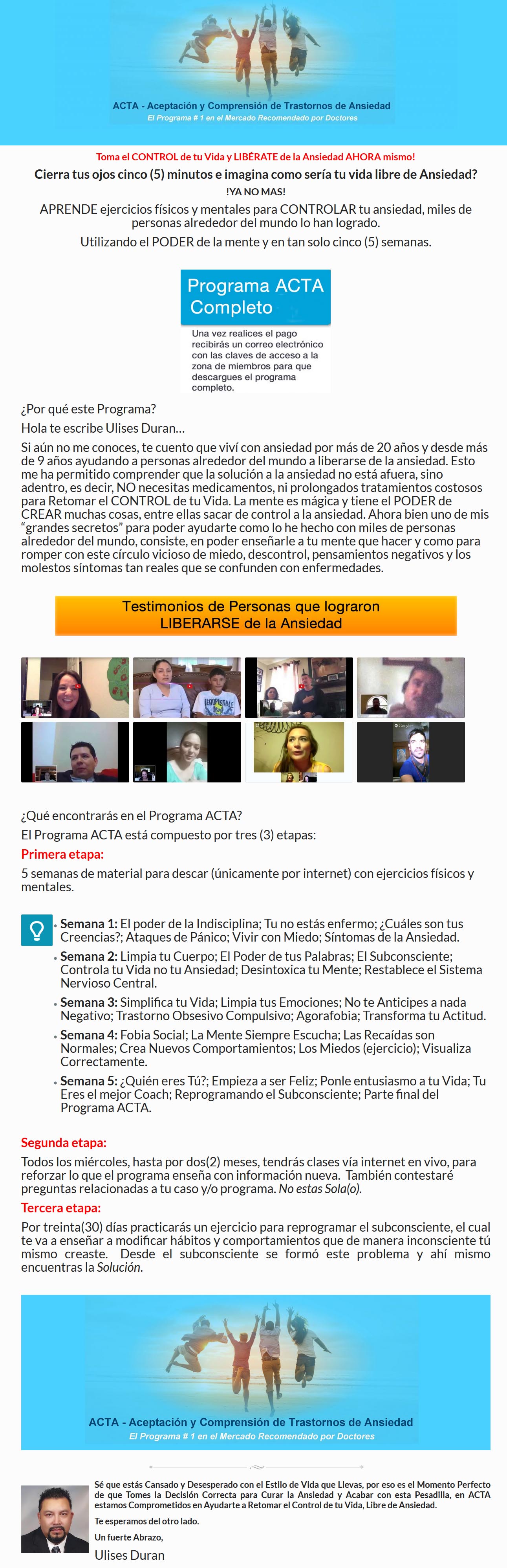 Programa ACTA - cursosenoferta.com